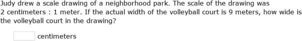 IXL | Scale drawings: find the scaled length | 7th grade math