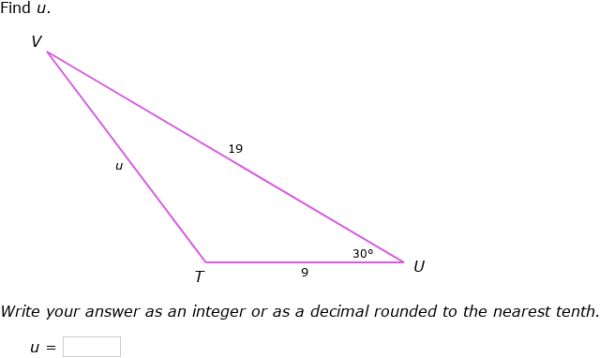 IXL - Law of Sines and Law of Cosines: mixed review (Geometry practice)