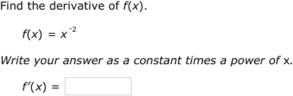 IXL - Power rule I (Calculus practice)
