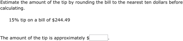 IXL | Estimate tips | 7th grade math