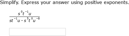 IXL - Simplify exponential expressions using exponent rules (Algebra 1 ...