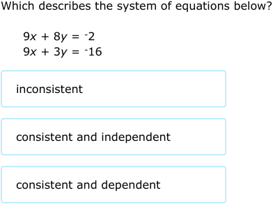 IXL | Classify a system of equations | 8th grade math