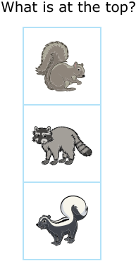 IXL | Top, middle, and bottom | 1st grade math