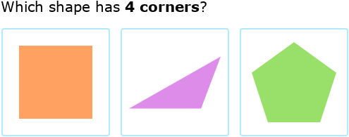 IXL | Count corners | Kindergarten math
