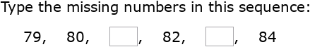 IXL | Sequences up to 120 - count up by 1 | 1st grade math