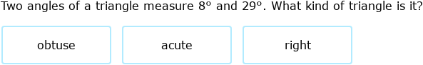 IXL | Classify triangles given two angles | 8th grade math