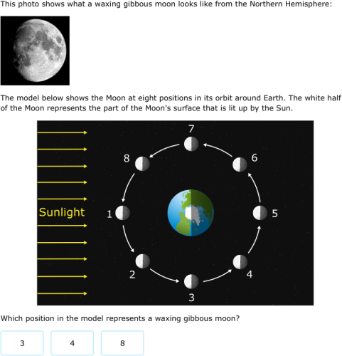 IXL | Identify phases of the Moon | 7th grade science