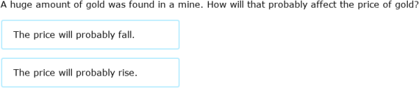 IXL | Scarcity and cost | 3rd grade math