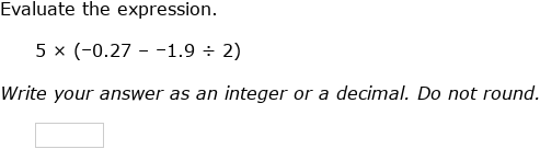 IXL | Evaluate numerical expressions involving decimals | 7th grade math