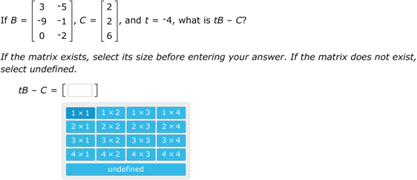 IXL - Add and subtract scalar multiples of matrices (Precalculus practice)