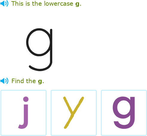IXL | Learn the letter G | Kindergarten language arts