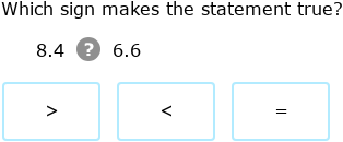 IXL | Compare decimal numbers | 4th grade math
