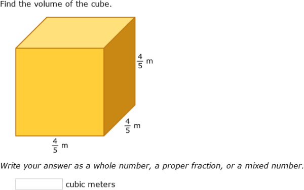 IXL | Volume of rectangular prisms with fractional side lengths less ...