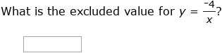 IXL - Rational functions: excluded values (Algebra 1 practice)