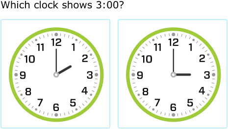 IXL | Match analog clocks and times | Kindergarten math