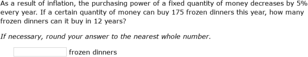 IXL - Exponential growth and decay: word problems (Algebra 2 practice)