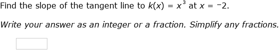 IXL - Find the slope of a tangent line using limits (Precalculus practice)