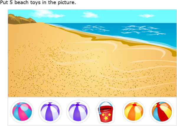 IXL | Count out stickers - up to 5 | Pre-K math