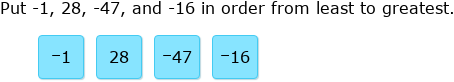 IXL | Put integers in order | 6th grade math