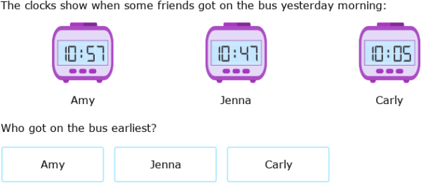 IXL | Compare clocks to the minute | 2nd grade math