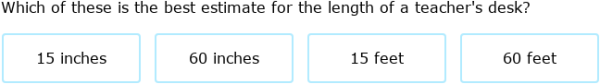 IXL | Estimate lengths with inches and feet | 2nd grade math