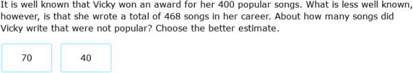 IXL | Estimate differences: word problems | 4th grade math