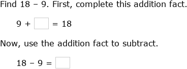 IXL | Use addition to subtract - up to 20 | 2nd grade math