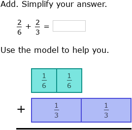 IXL | Add and subtract fractions with unlike denominators using models ...