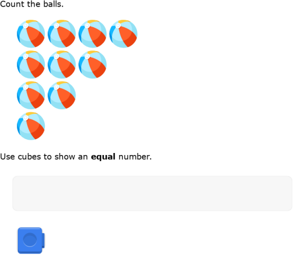 IXL | Count pictures and show a number that is equal - up to 10 ...