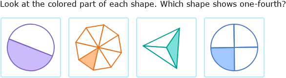 IXL | Identify a half, a fourth, and an eighth | 2nd grade math