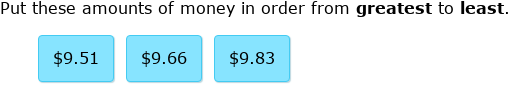 IXL | Put money amounts in order | 2nd grade math