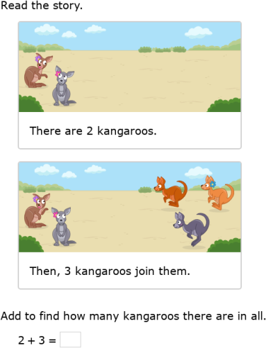 IXL | Addition word problems with pictures - sums up to 5 | Pre-K math