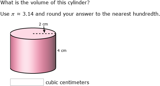 IXL | Volume of cylinders | 6th grade math