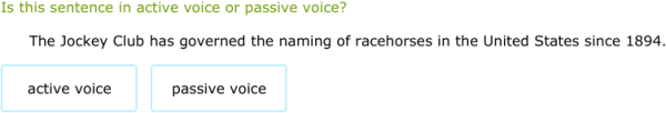 IXL | Identify active and passive voice | 8th grade language arts