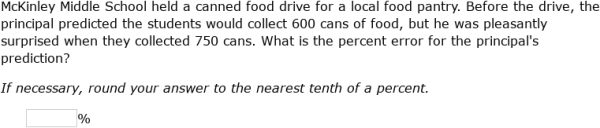 IXL | Percent error: word problems | 6th grade math