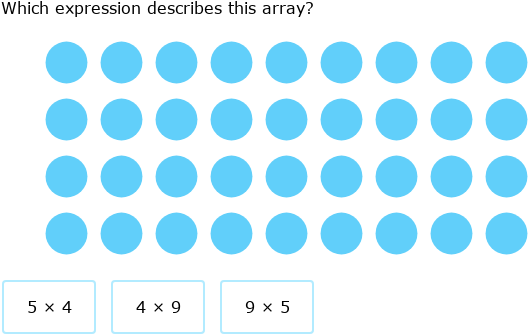 IXL | Identify expressions for arrays | 4th grade math