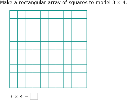 IXL | Make arrays to model multiplication: factors up to 5 | 3rd grade math