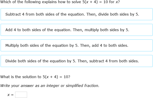 IXL | Checkpoint: Solve two-step equations | 7th grade math