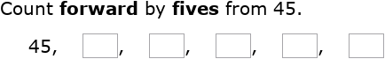 IXL | Count forward by fives | 1st grade math