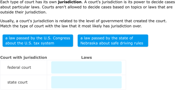 IXL | Laws and courts | 7th grade social studies