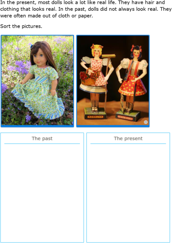 IXL | Then and now: work and play | 1st grade social studies