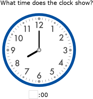 IXL | Read clocks and write times: to the hour | 1st grade math