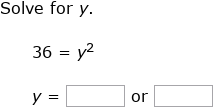 IXL | Solve equations using square roots | 8th grade math