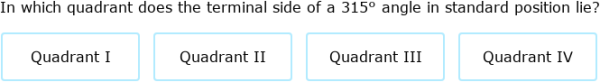 IXL - Quadrants (Algebra 2 practice)