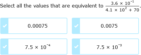 IXL | Checkpoint: Scientific notation | 8th grade math
