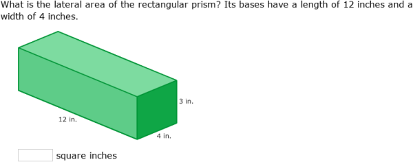 IXL | Lateral area of rectangular prisms | 7th grade math