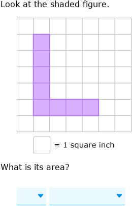 IXL | Find the area of figures made of unit squares: customary and ...