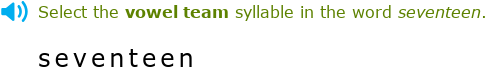 IXL | Identify syllable types | 2nd grade language arts