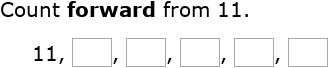 IXL | Count forward and backward - up to 20 | 1st grade math