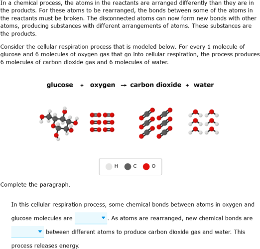 IXL | The chemistry of cellular respiration | 8th grade science
